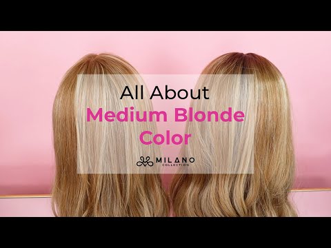 All About Milano Collection's Medium Blonde Premium Processed Wig Color