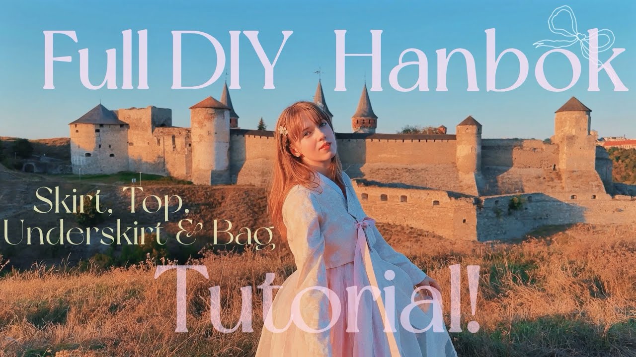 Full DIY Hanbok Tutorial | Korean Traditional Dress Sawing| Skirt ...