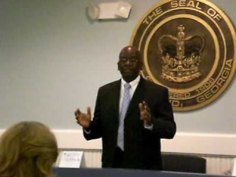 Candidate Matthew Pettus Jr. for Kingsland City Council at city hall ...