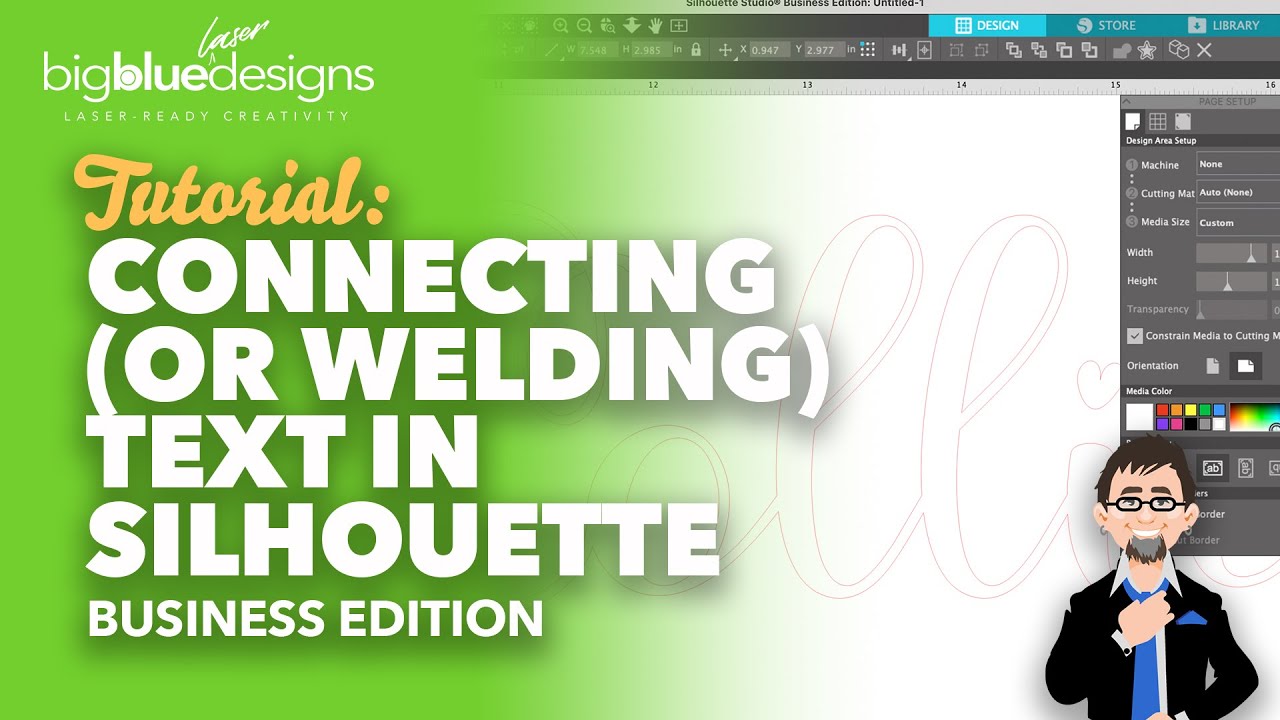 Tutorial: Connecting or Welding Text in Silhouette Business Edition ...