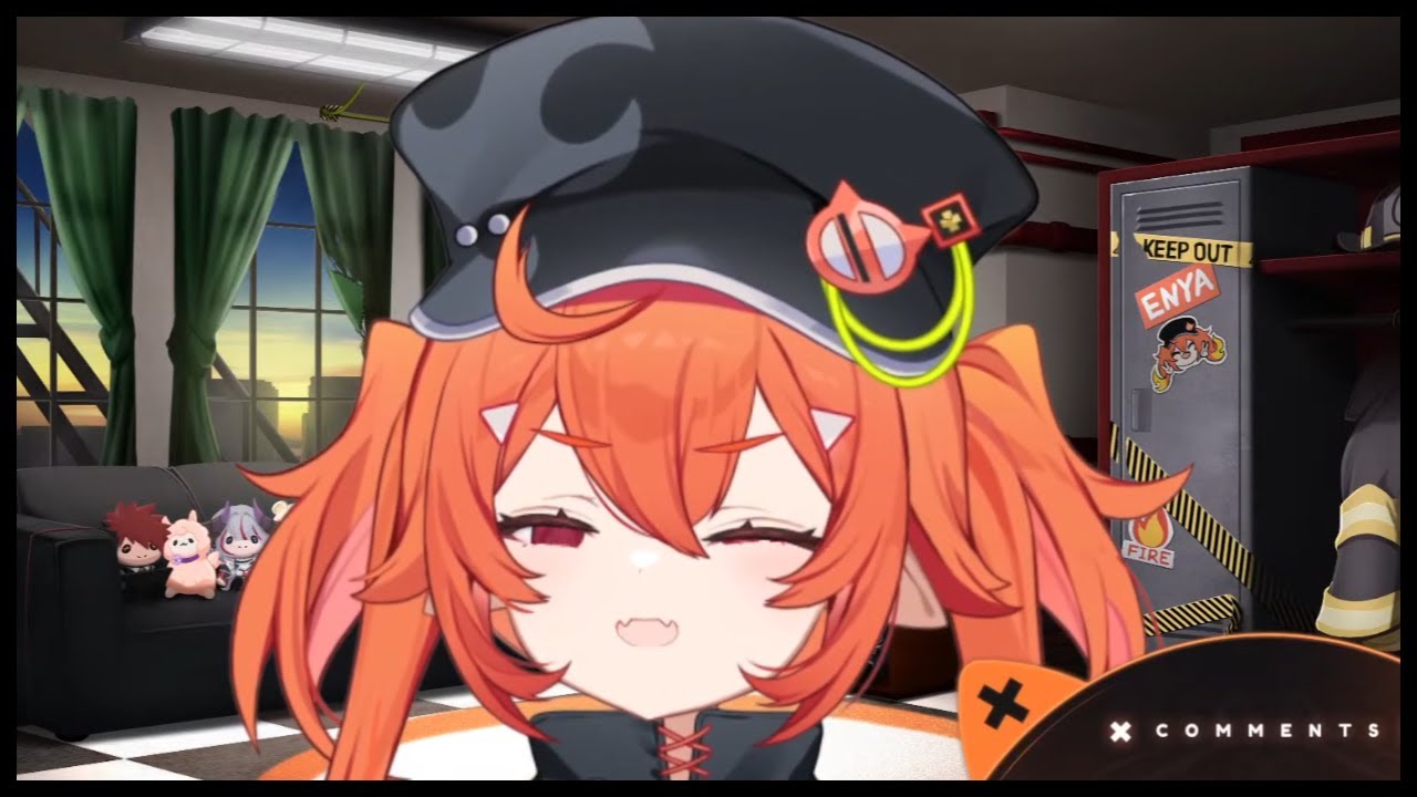 This VTuber struggles to close their Eyes【IdolEN | Enya Ignis】 - YouTube