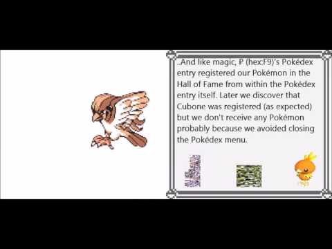 Arbitrary Pokédex code execution with ₽ (hex:F9) (Pokémon Yellow) - YouTube