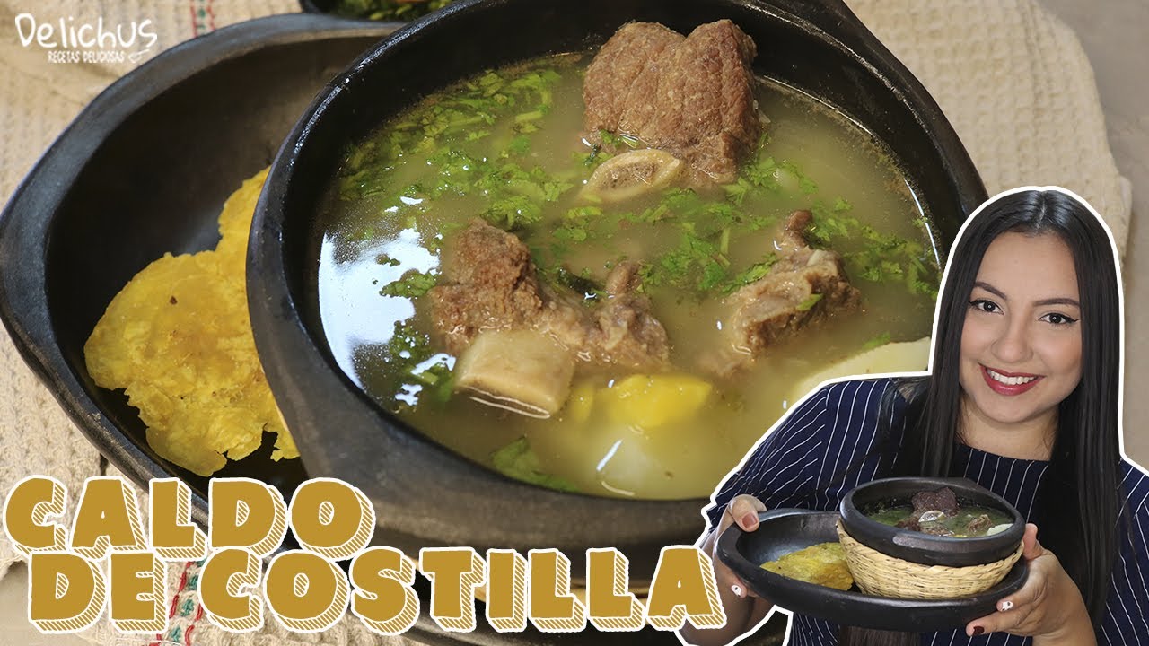 CALDO DE COSTILLA | Fácil y delicioso - YouTube