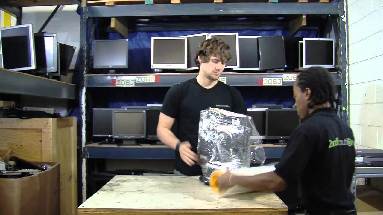 2nd Solutions - How to Wrap and Palletize LCD monitors - YouTube