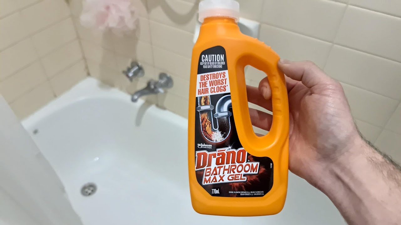 How to get hair out of bath drain. Does Drano Bathroom MAX Gel work ...