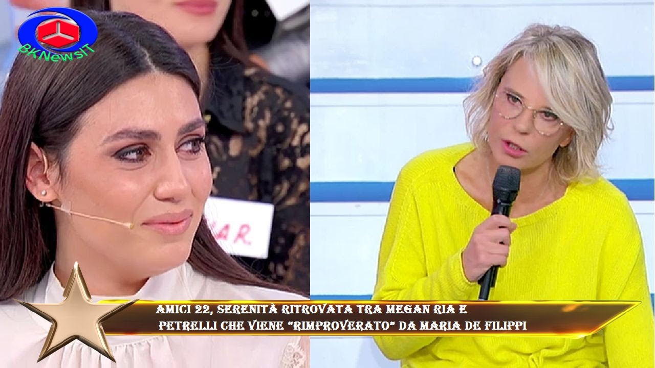 Amici 22, serenità ritrovata tra Megan Ria e Petrelli che viene ...