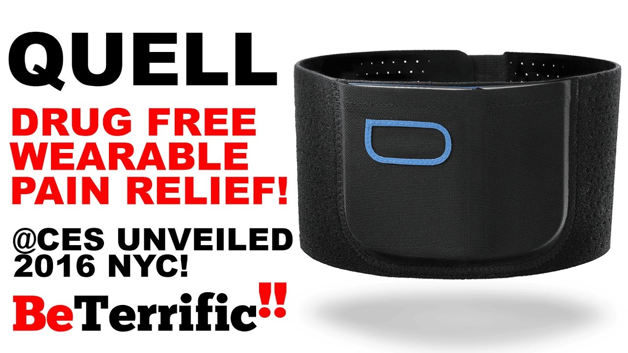 QUELL Wearable Chronic Pain Relief Tech at CES Unveiled NYC - YouTube