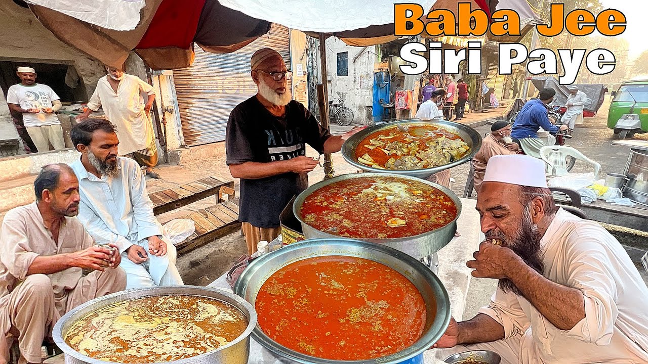 MOST TRENDING BABA JEE SIRI PAYE | ANDROON LAHORE STREET FOOD TOUR ...