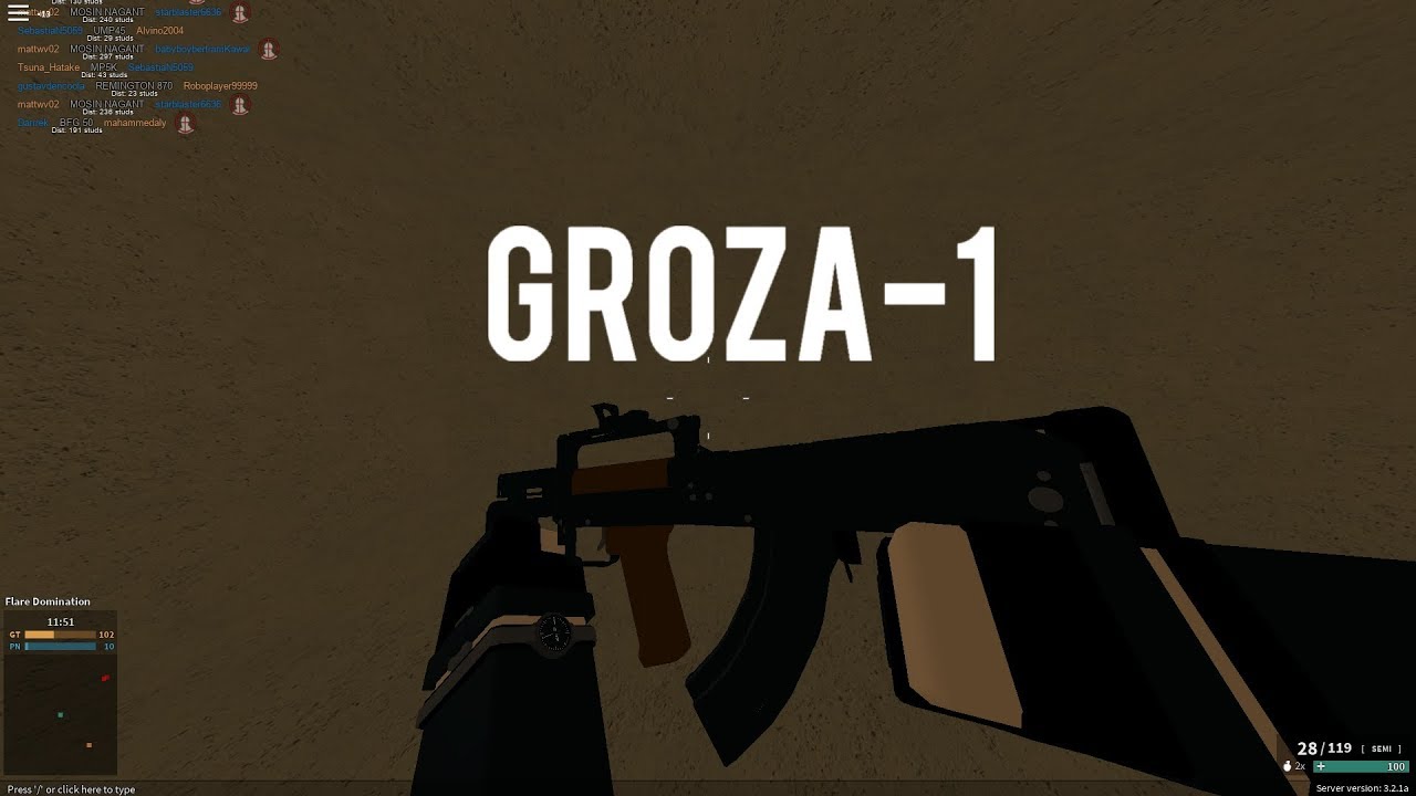 GROZA-1 GAMEPLAY [PHANTOM FORCES] - YouTube