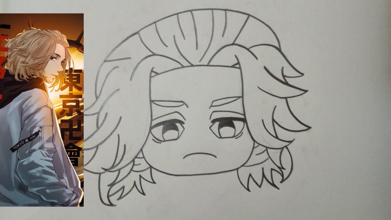 Easiest Way To Draw Manjiro Sano | Mikey Tokyo Revengers #drawing # ...