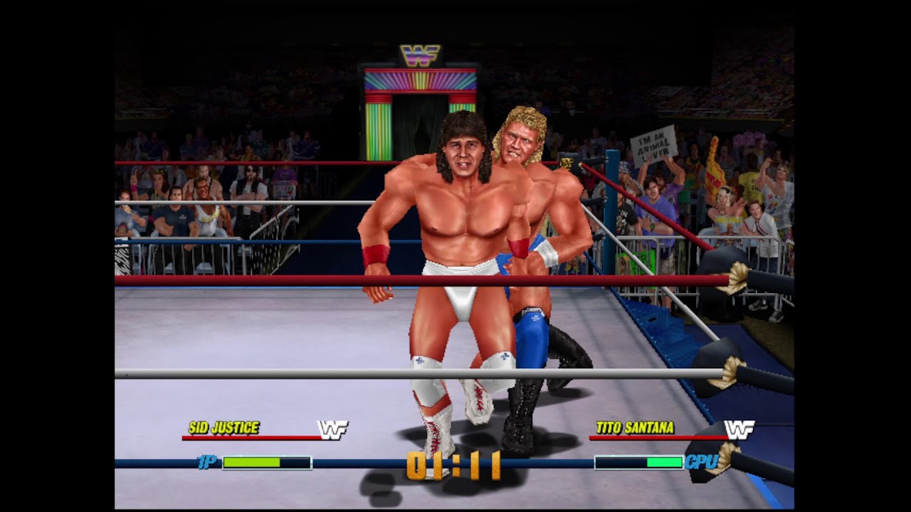 WWF Legends Challenge 64 Sid Justice vs Tito Santana - YouTube