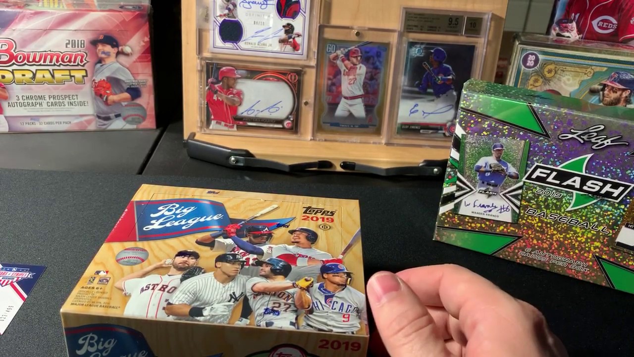 2019 Topps BL Hobby Box, 2019 Leaf Flash, 2020 Stars & Stripes Pack ...