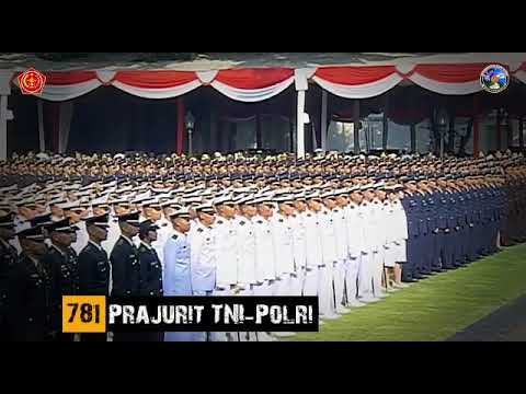 Upacara Prasetya Perwira Remaja (PRASPA) TNI-Polri Tahun 2019 - YouTube