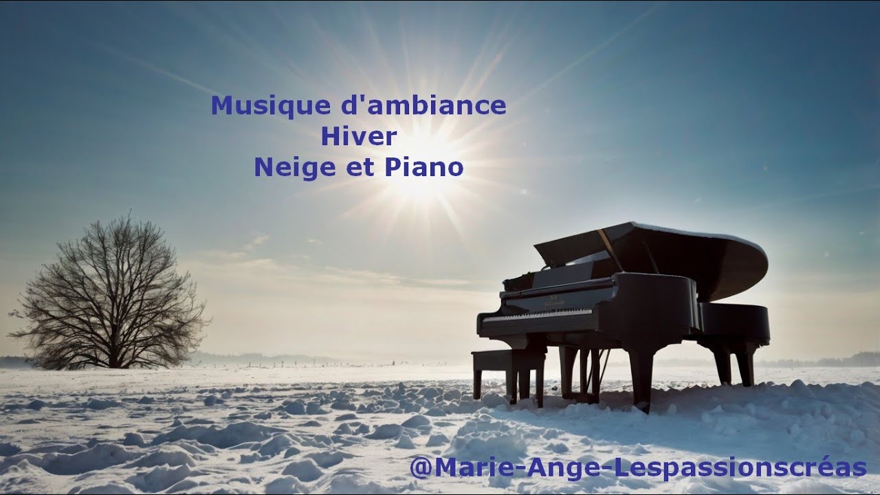 Neige et Piano - Musique ambiance de saison - hiver - @Marie-Ange ...