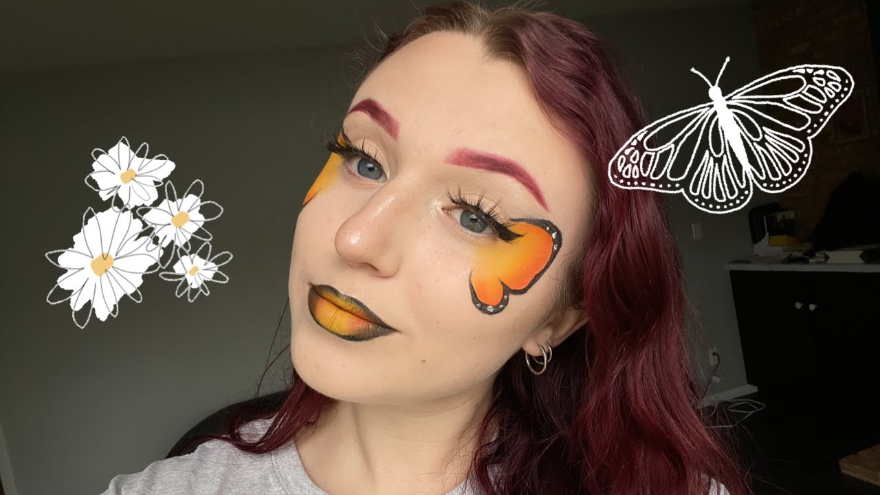 Monarch Butterfly Makeup Tutorial - YouTube