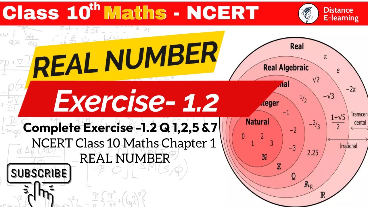 Real Numbers Exercise 1.2 class 10 | Chapter -1 | NCERT - YouTube