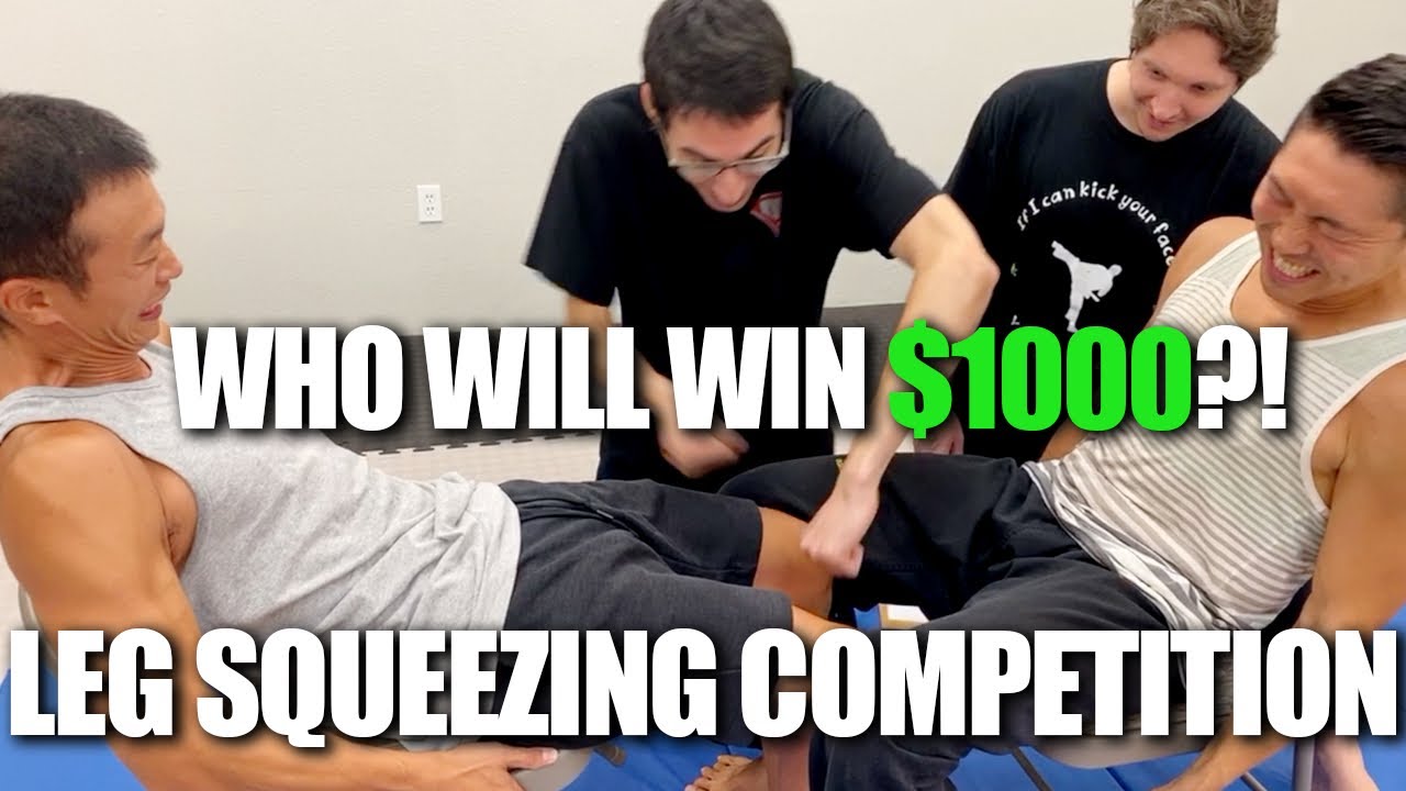 Leg Squeezing Competition! (RE - UPLOAD!) - YouTube