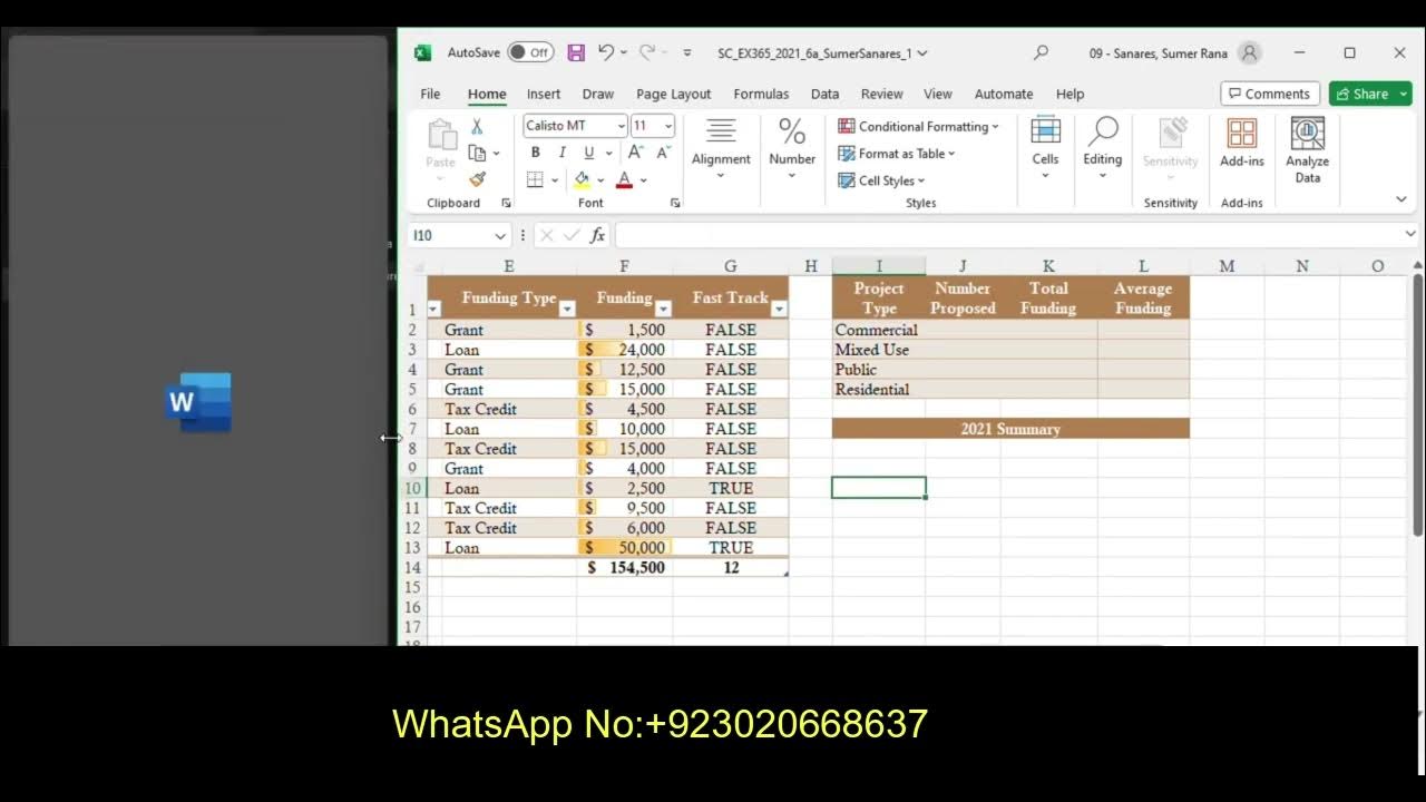 Shelly Cashman Excel 365/2021 | Module 6: SAM Critical Thinking Project ...