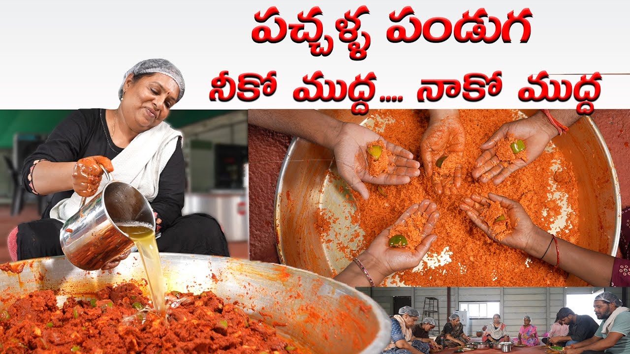 పచ్చళ్ళ పండుగ నీకో ముద్ద.... నాకో ముద్ద | Mango Pickle Rice | Mango ...