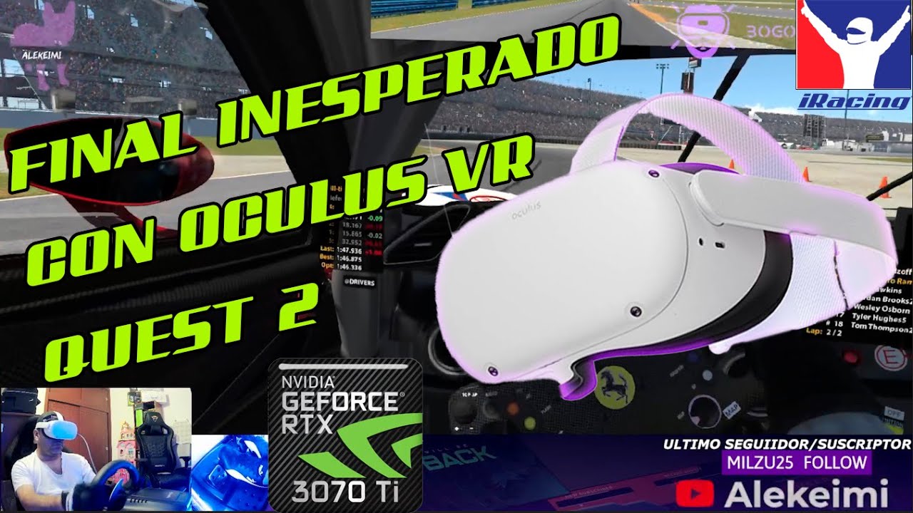 IRACING + DAYTONA + OCULUS VR = 15 minutos de inmersion absoluta 🥽 - Mejor de lo esperado 🙀 ...