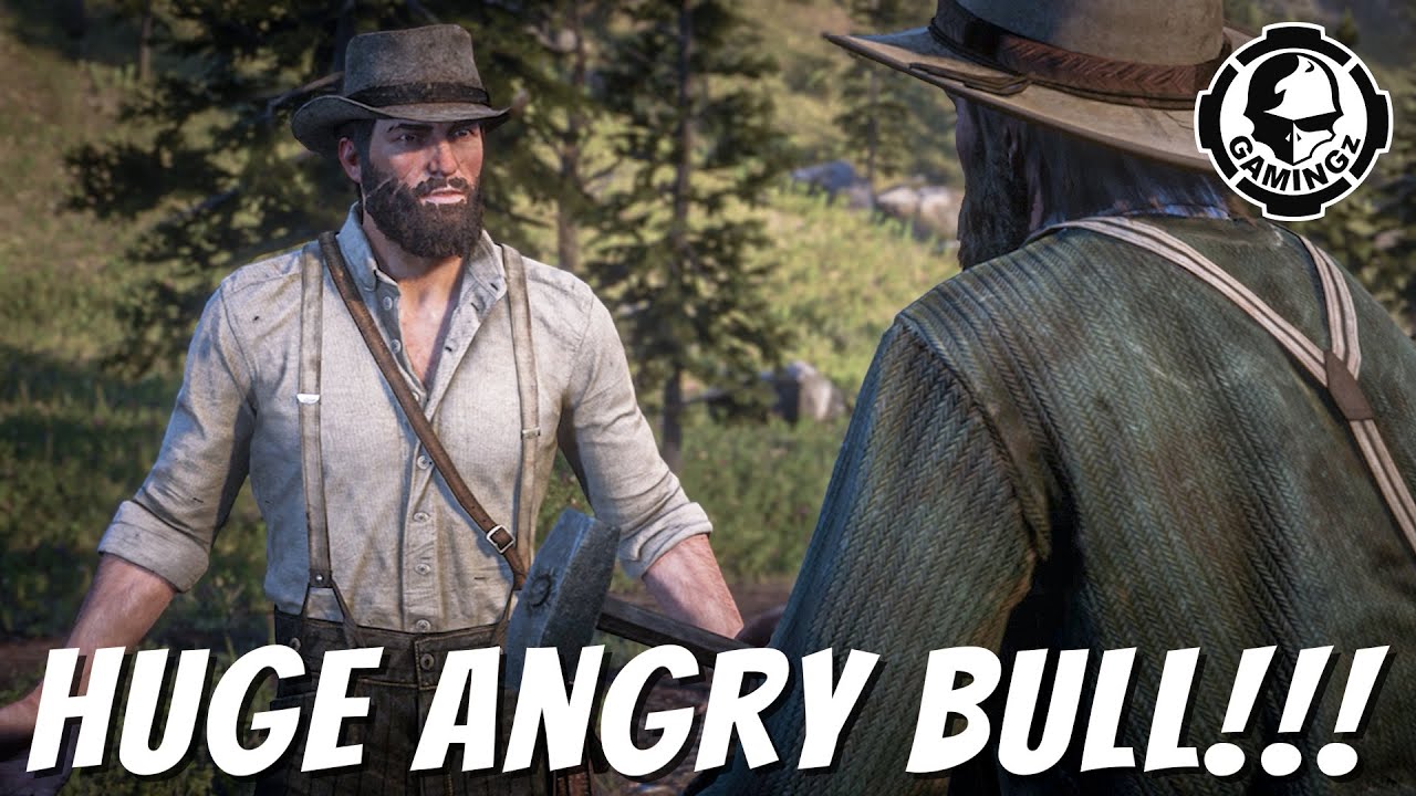 Huge Angry Bull - Red Dead Redemption 2 | Dutch, Arthur, John Marston ...