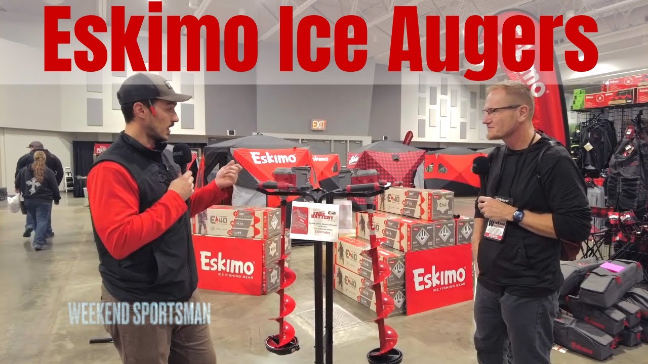 NEW Eskimo E40 Steel and Composite Ice Augers in 8 and 10 inch sizes # ...