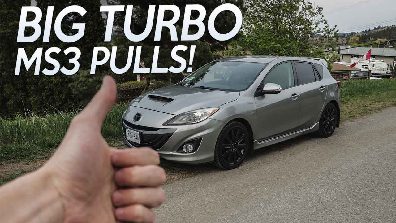BIG TURBO MazdaSpeed 3 FIRST Startup & Pulls! - YouTube
