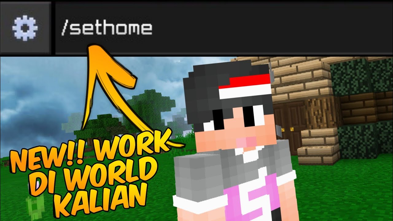 NEW! /SETHOME SEKARANG BISA DI WORLD SURVIVAL KALIAN! |MCPE INDONESIA - YouTube