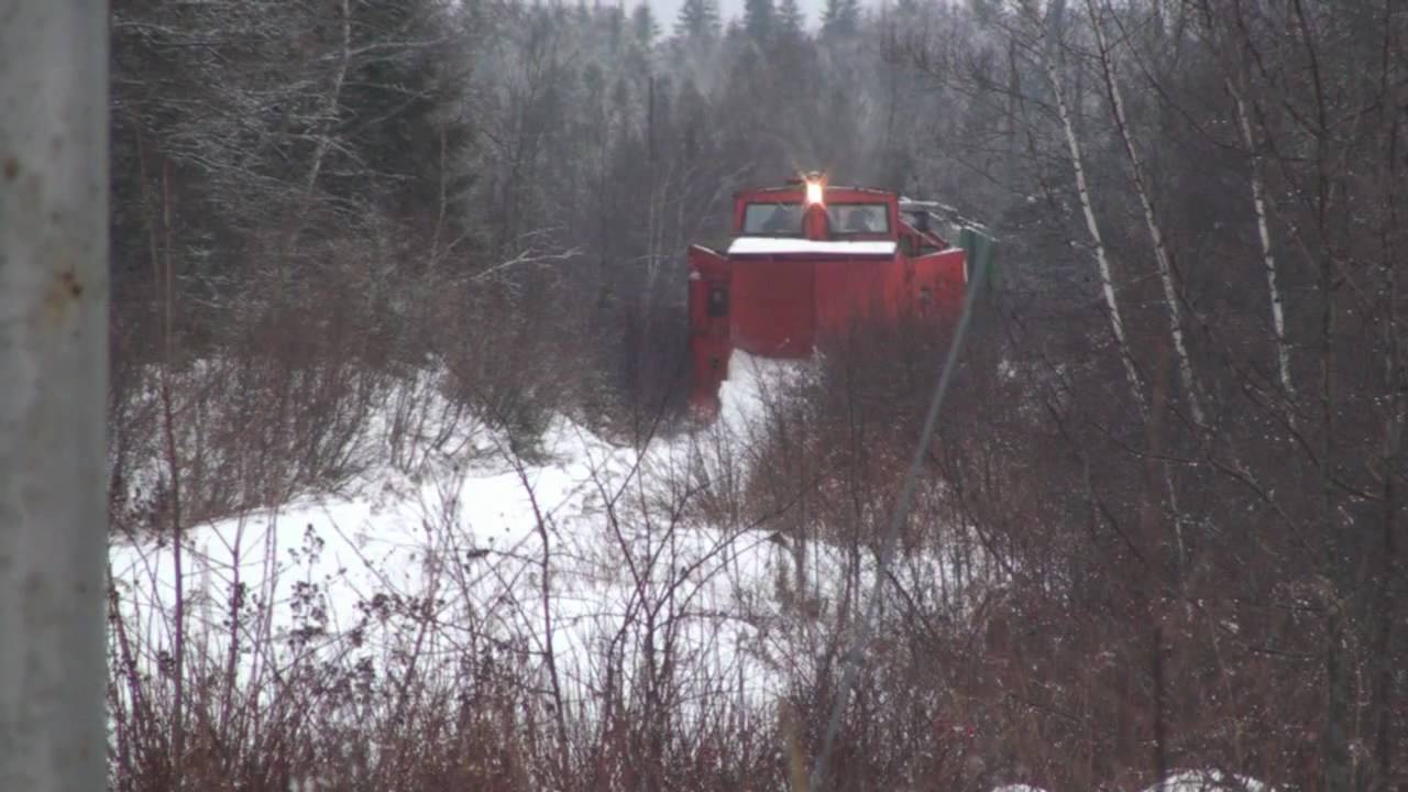 WHRC wedge plow in action South Uniacke, NS, 4 January 2010 - YouTube