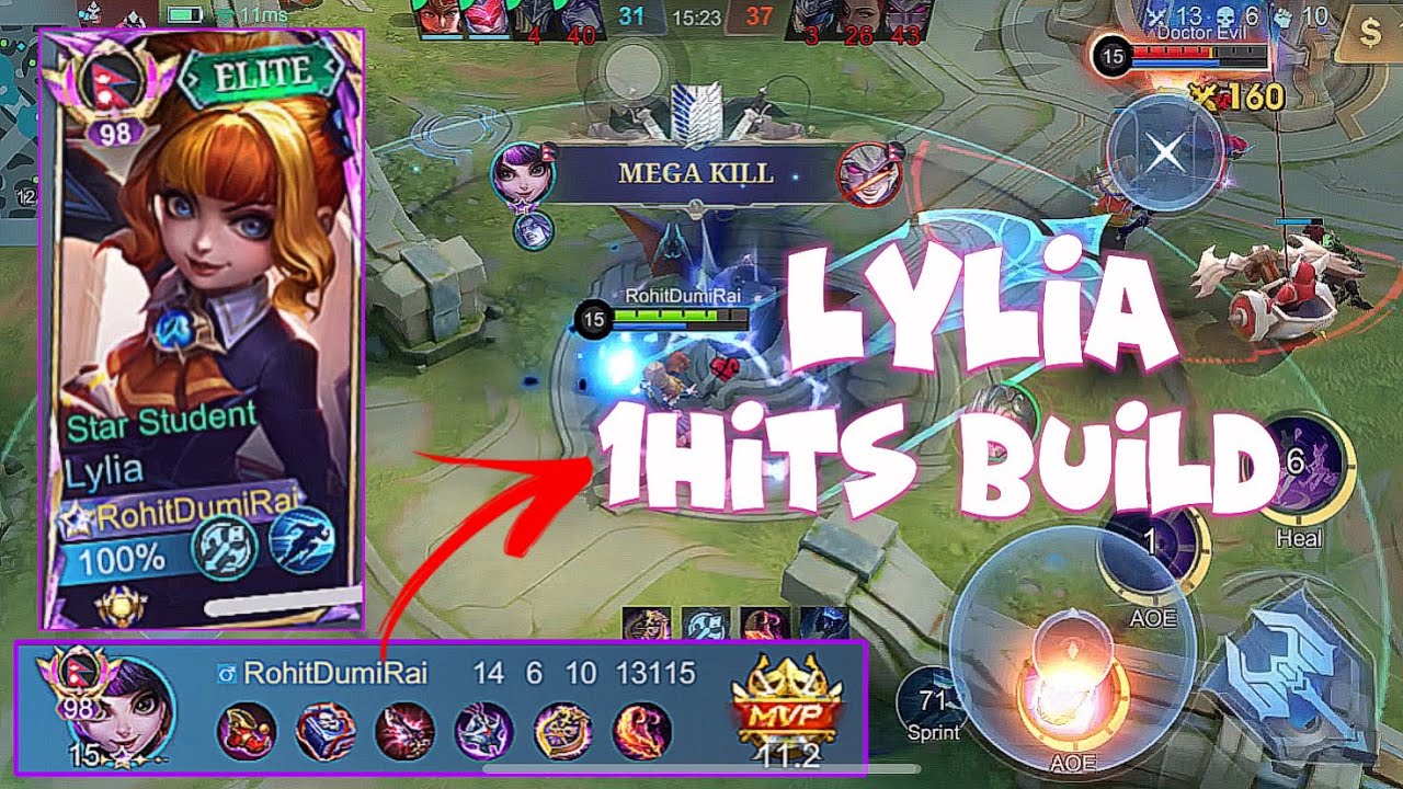 MLBB LYLIA GAMEPLAY HIGHLIGHTS ~ MVP - YouTube