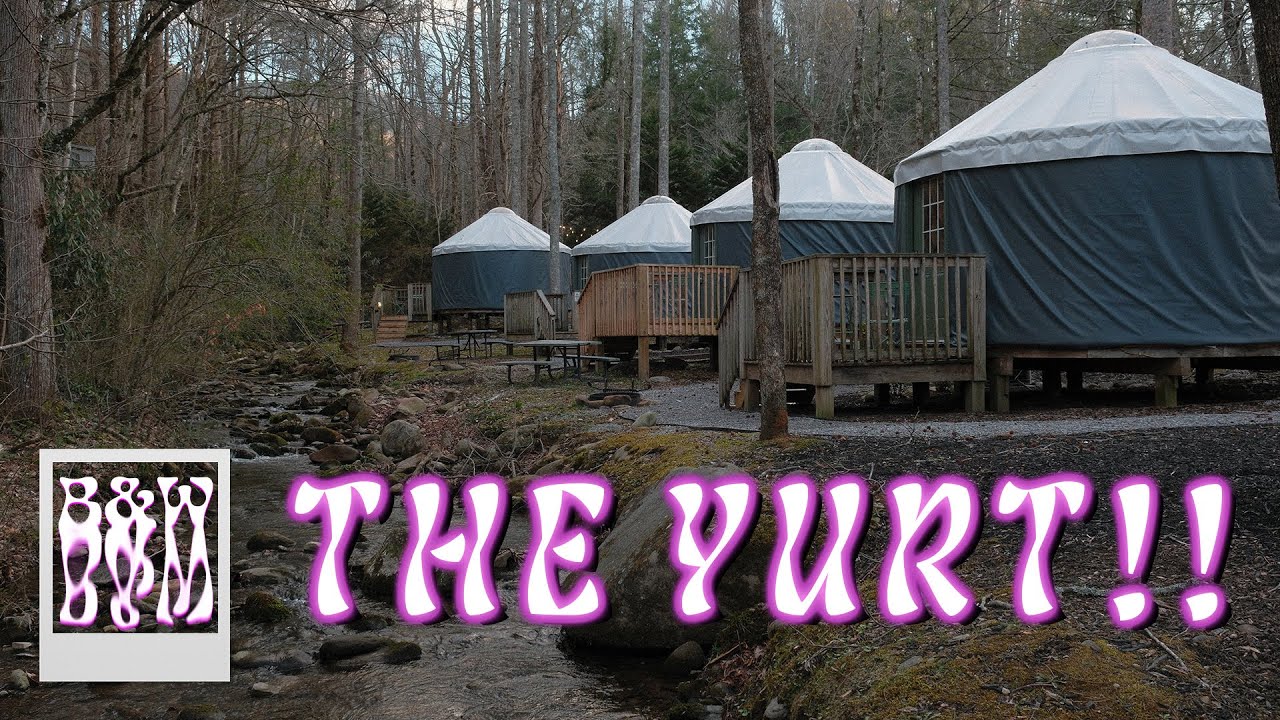 We stayed in a YURT again! - YouTube