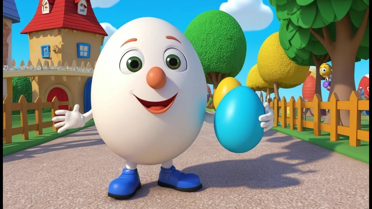 Humpty Dumpty Baby Egg 🥚👶 | 3D Animated Nursery Rhyme for Kids - YouTube