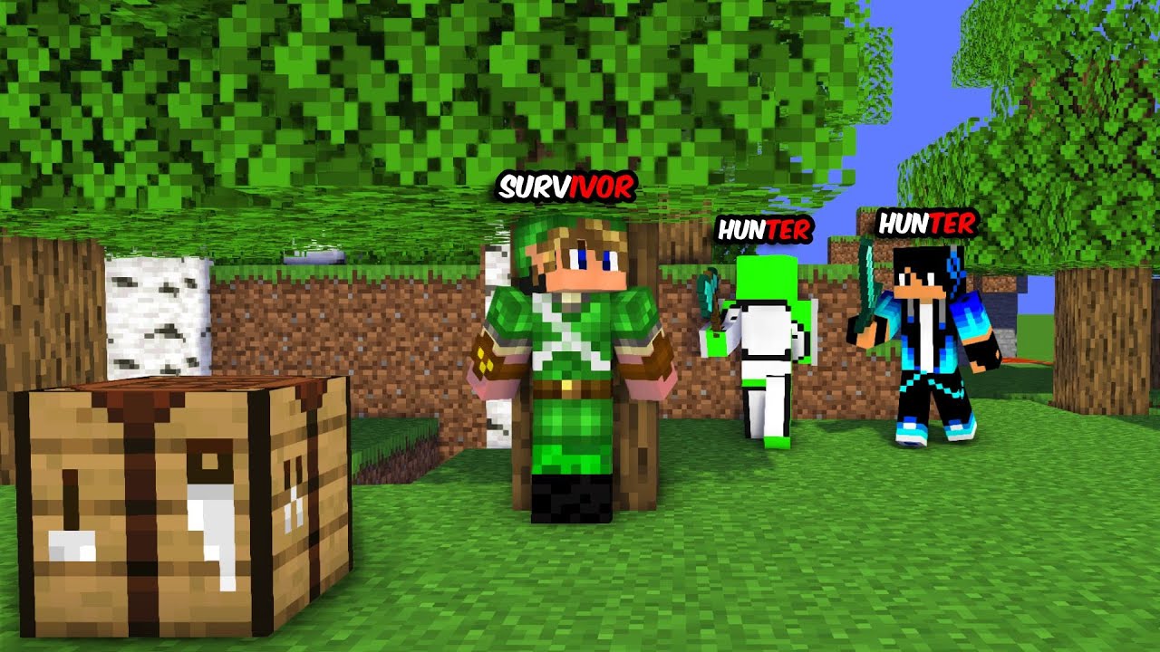 Minecraft Manhunt Speedrunner vs 2 Hunters - YouTube