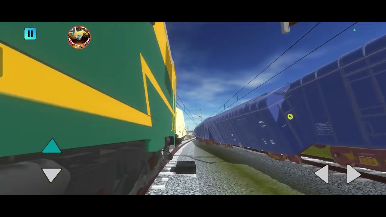 How to Stop full speed train in Indian train crossing 3d gameplay part ...