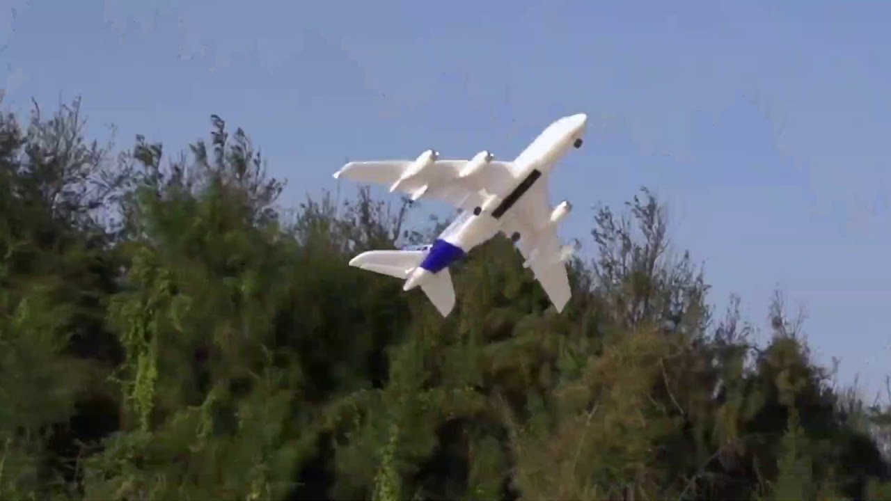 Airbus A380 three-channel glider - YouTube