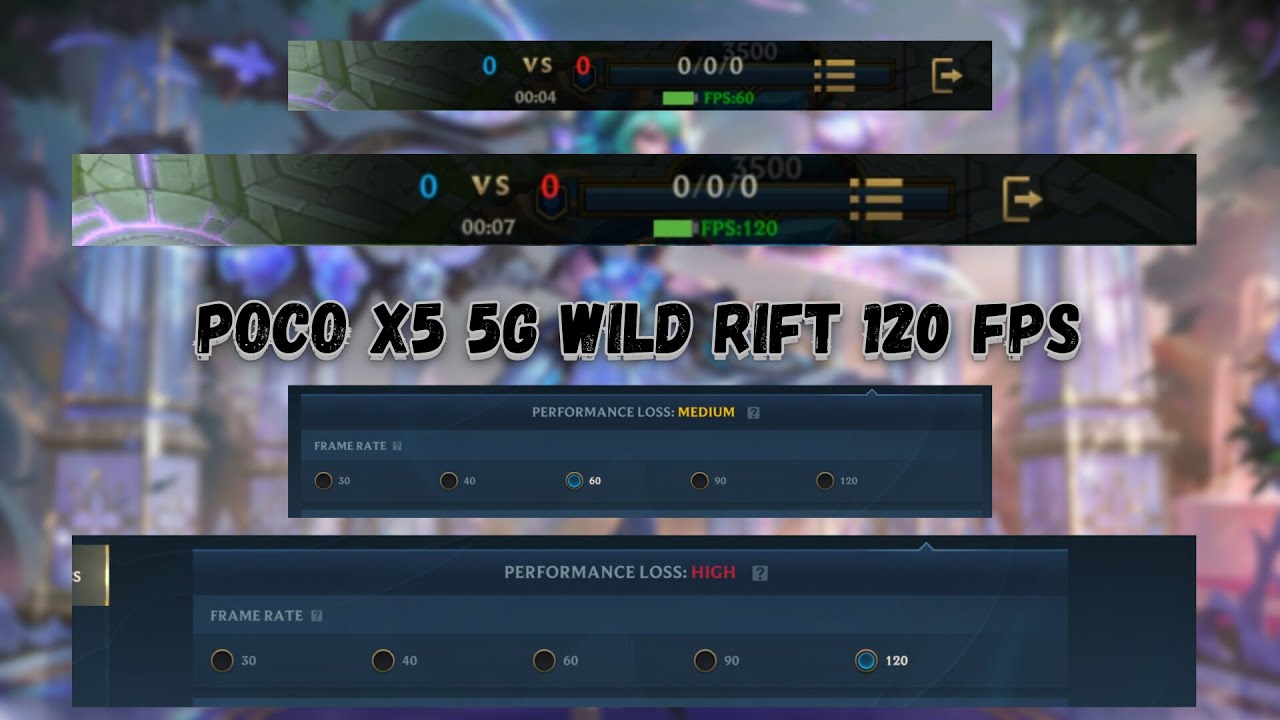 Xiaomi Poco X5 5G - Wild Rift - How to unlock and run 120 FPS!! - YouTube