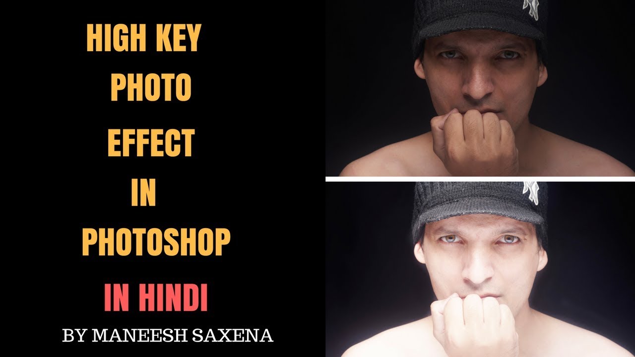How to create high key effect in photoshop | hindi tutorial - YouTube