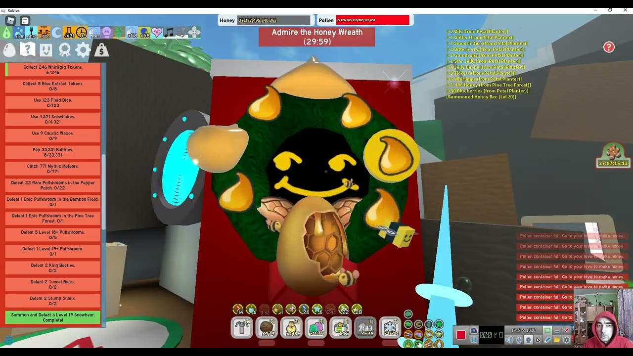 Bee Swarm Snow Cub Reformation 5/5 & BBM Quest 2022 - YouTube