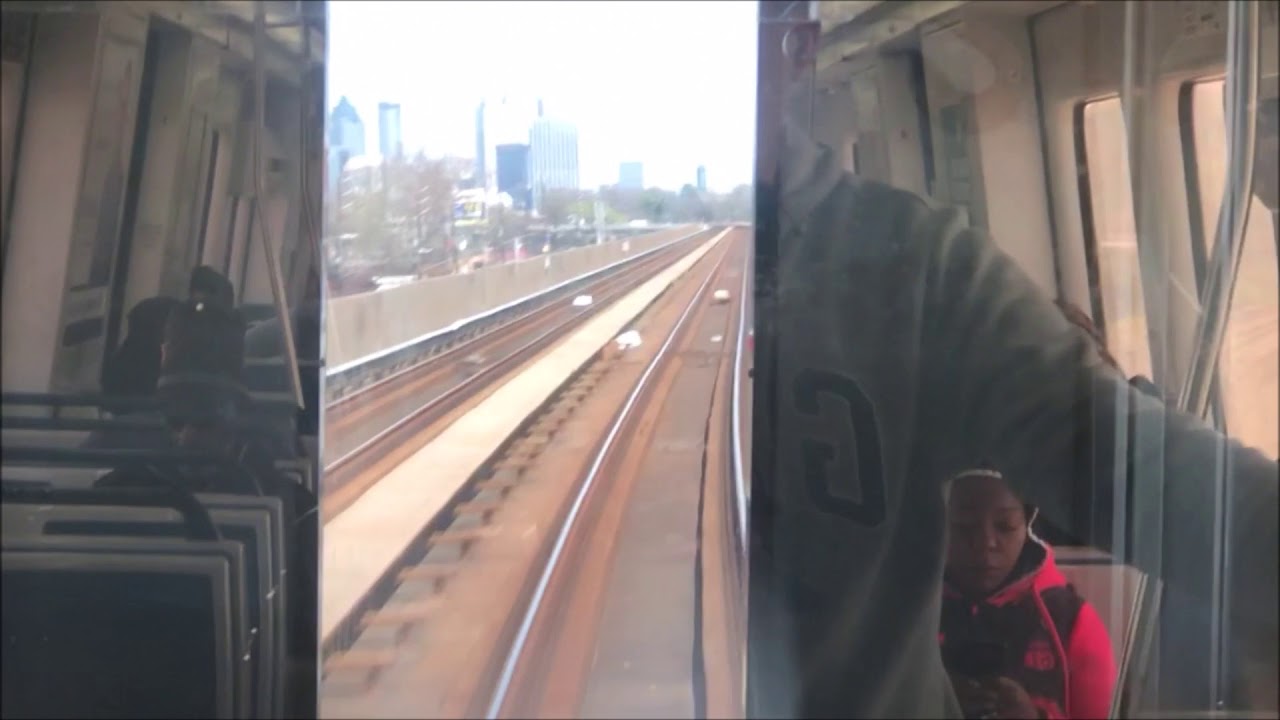 MARTA Red Line Ride from Airport Station to North Springs Station ...