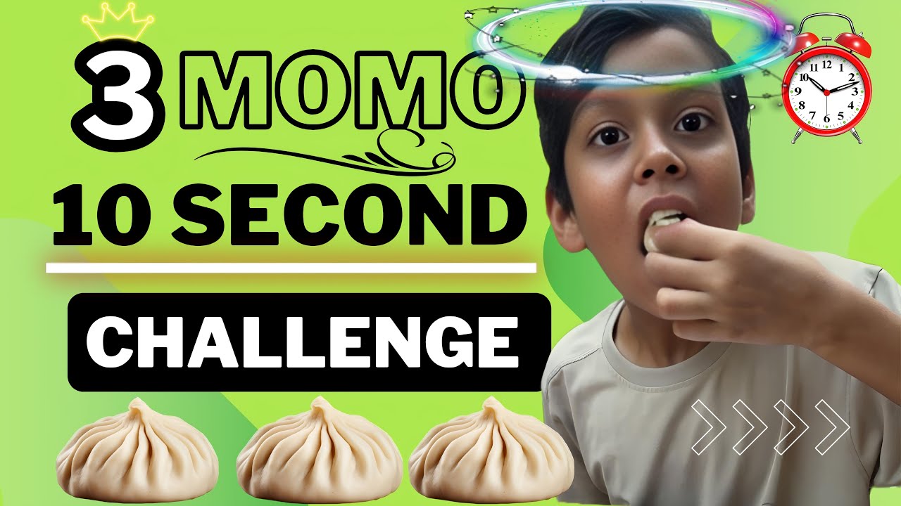 3 momo in 10 second CHALLENGE | Prize 😍 | #funny #foodchallenge - YouTube