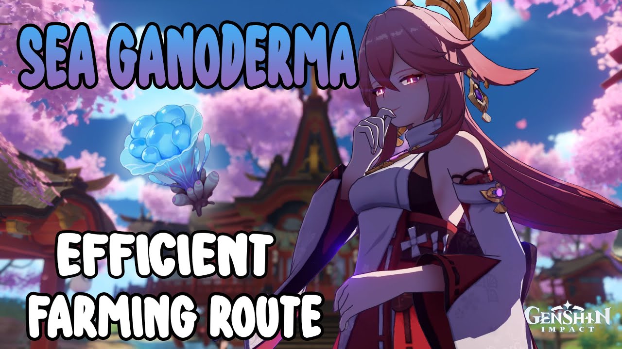 All 169 Sea Ganoderma Locations | Efficient Farming Route | Yae Miko ...