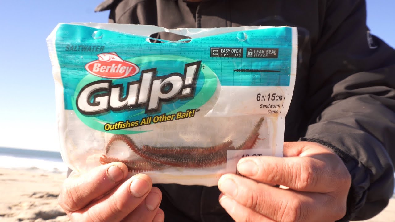 Gulp plastic sand worms #surfperch #gulp #fishingbait - YouTube