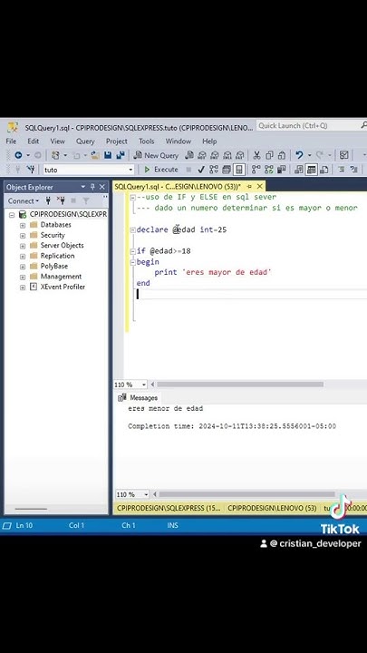 If Y Else En Sql Server Education Programacion Sqlserver Programming Sql Mysql Dev