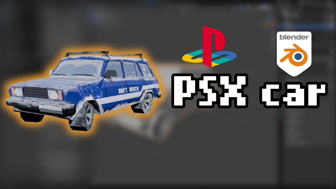 PS1 Style Graphics - Car Model, Texture and Animation Mini Workflow ...