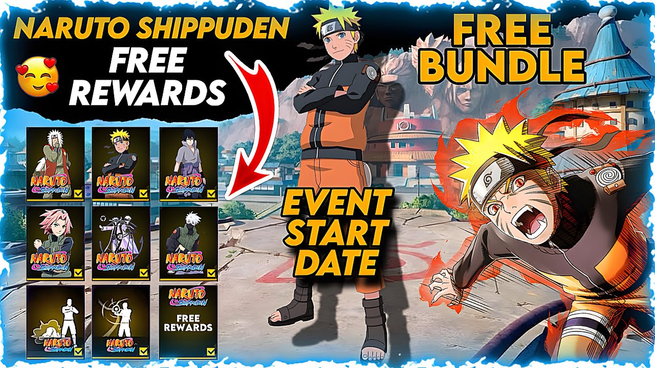 FREE FIRE NARUTO SHIPPUDEN COLLABORATION | FREE FIRE NARUTO SHIPPUDEN ...
