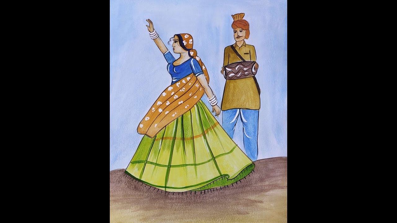 FIGURATIVE COMPOSITION|| SIMPLE COLOR PAINTING|| BY SUMAN VERMA - YouTube
