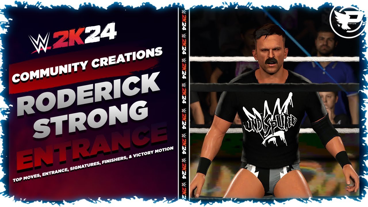 Roderick Strong WWE 2K24 Entrance, Top Moves, Signatures, Finishers ...