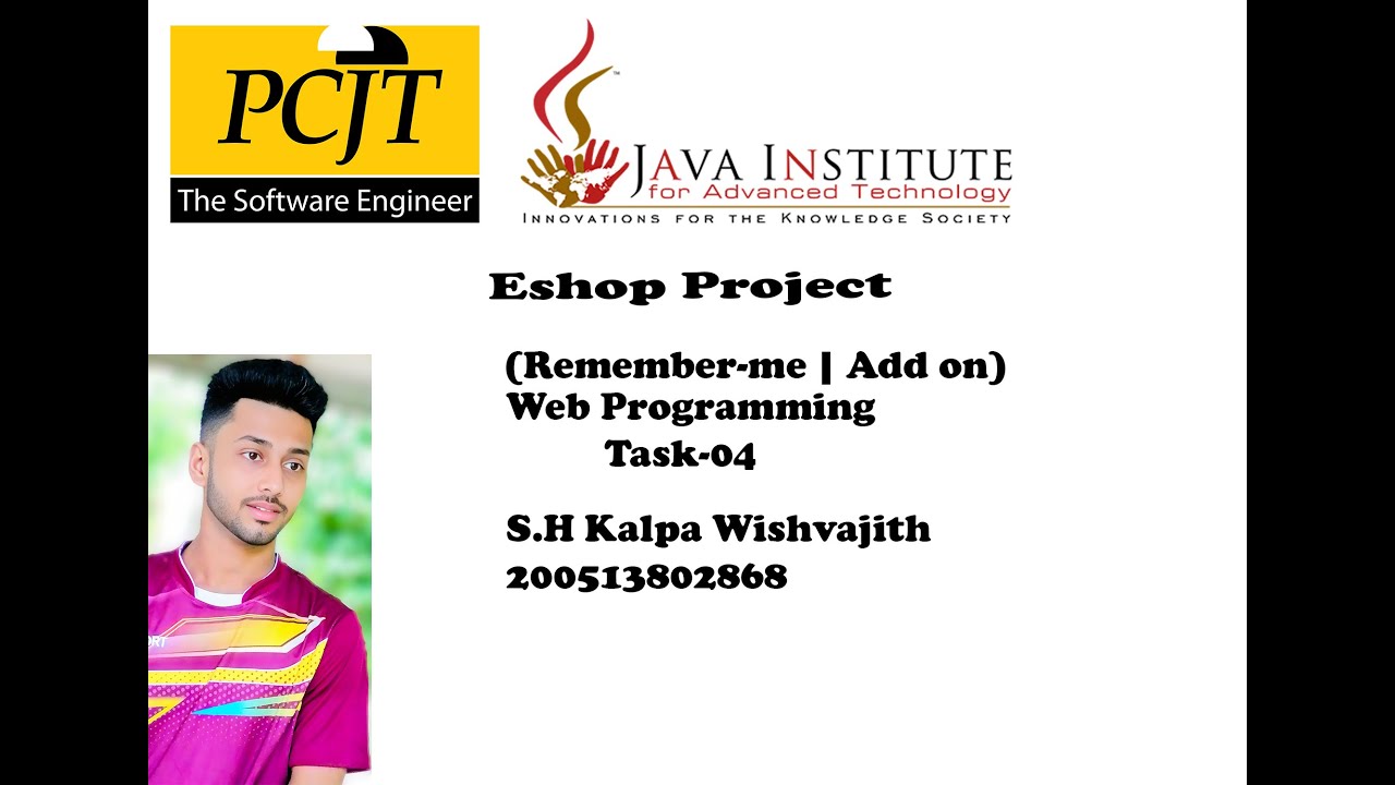 Web Project Task 04 | 1st Year | Semester 01 | Java Institute - YouTube