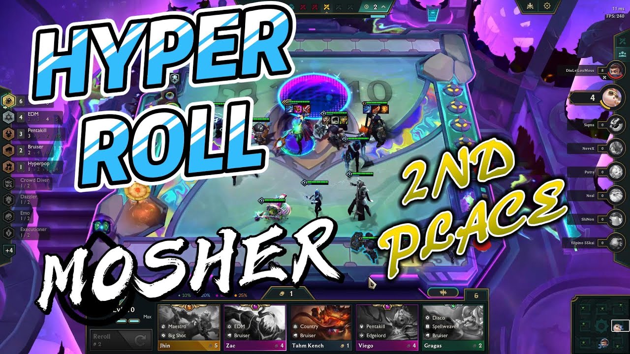 HYPER ROLL MOSHER 2ND PLACE GAMEPLAY -1 POPPY T_T | Hinoki - YouTube