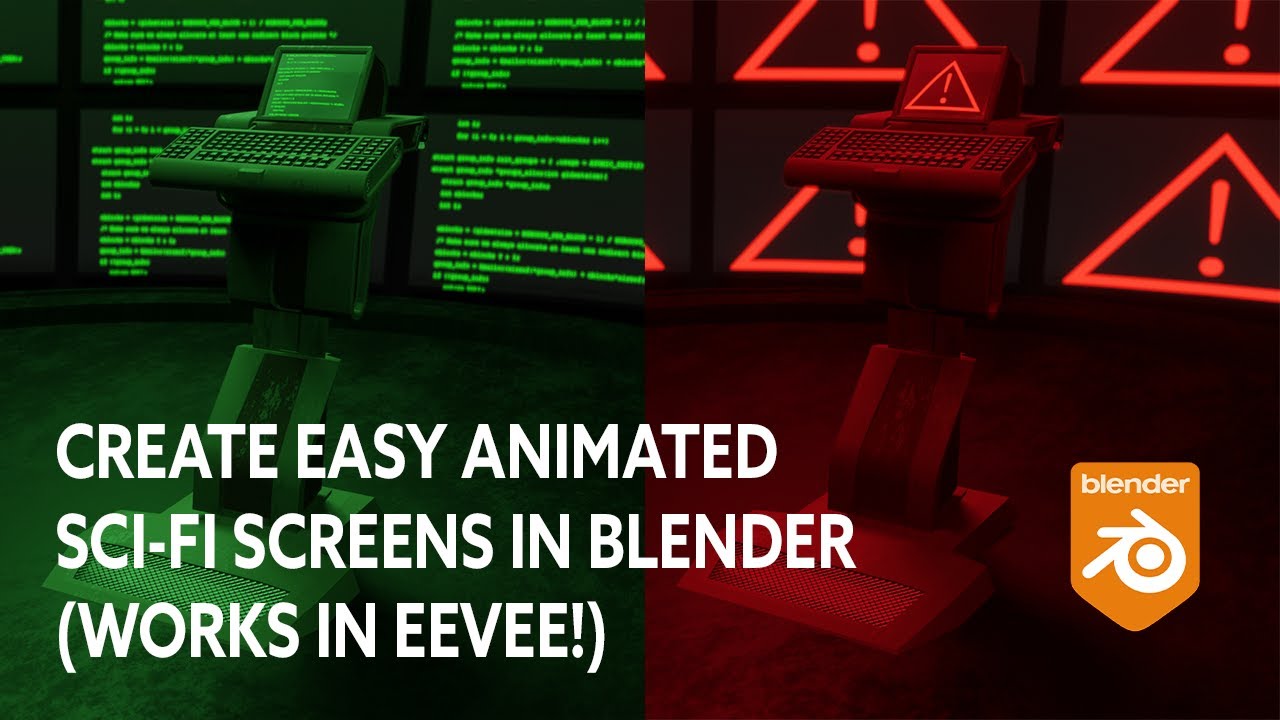 How To Animate Textures in Blender - Create Easy Animated Sci-Fi ...